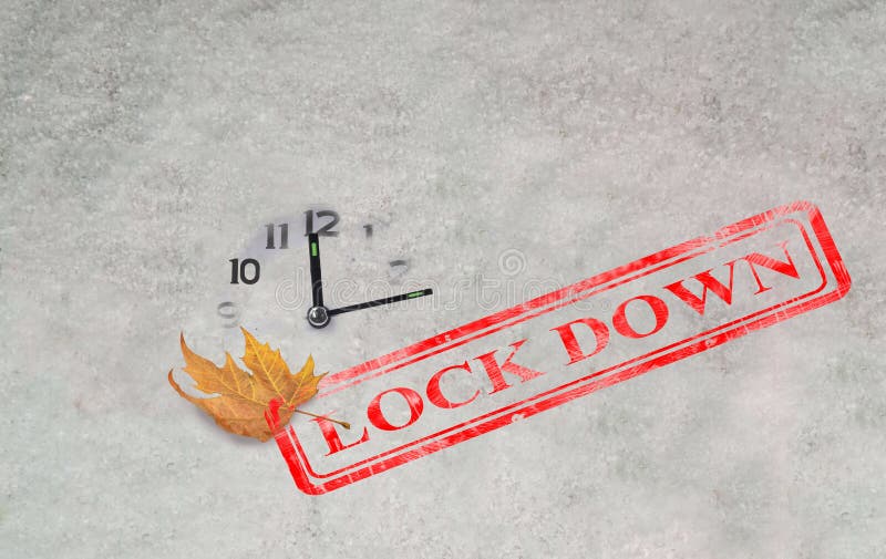 Lockdown Seal for Coronavirus Covid-19 Virius Covid Autmn Winter ...