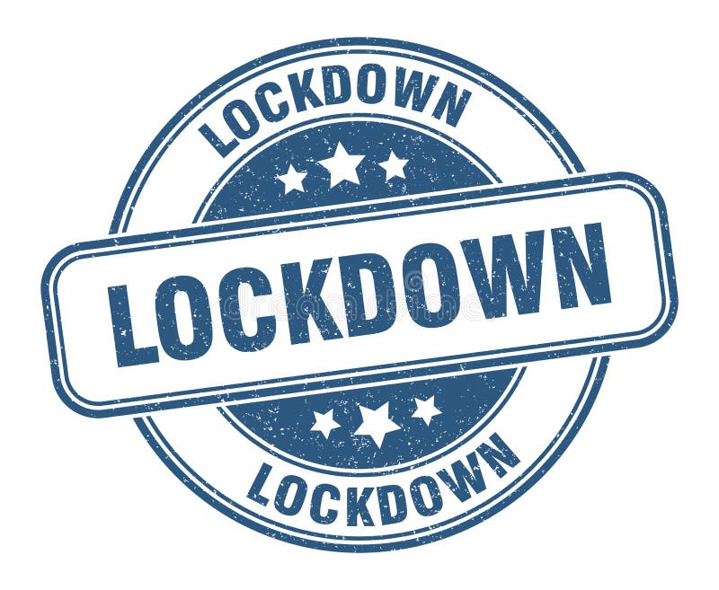 Lockdown Stamp. Lockdown Label. Round Grunge Sign Stock Vector ...