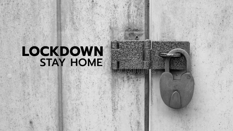 Lockdown, Stay home. stock image. Image of news, checklist - 178043573