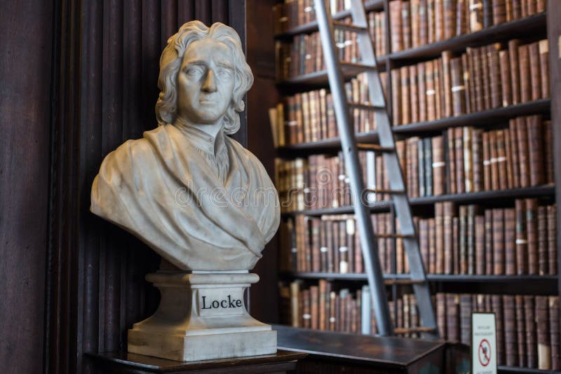 Locke Bust in Trinity College Editorial Image - Image of kells, dublin ...