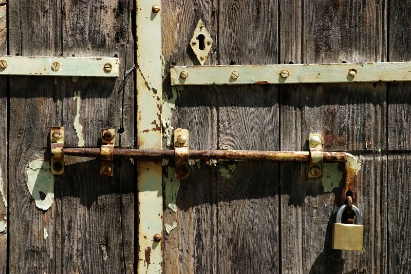 Locked and Bolted stock photo. Image of crumbling, weathered - 148336