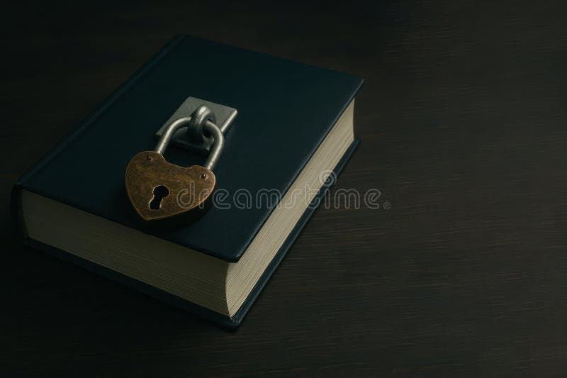 A Locked Book. Space for Text. Stock Photo - Image of metaphor ...