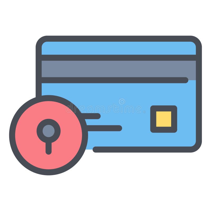 A Locked Card, Prevention of Fraud, Secure Payment. Security Concept ...