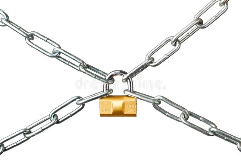 Locked Chains Royalty Free Stock Photography - Image: 24615247
