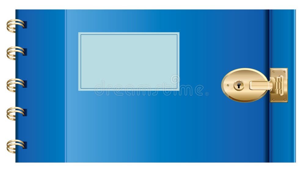 Locked Diary. Vector EPS10 Illustration. Stock Vector - Illustration of ...