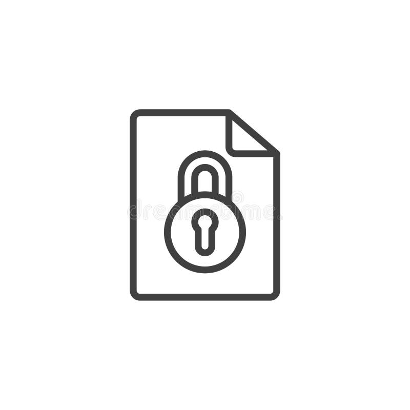 Locked Document Stock Illustrations – 1,627 Locked Document Stock ...