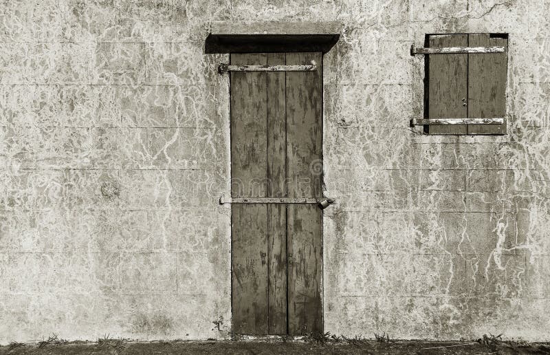 Grunge building stock image. Image of closed, exterior - 204185425