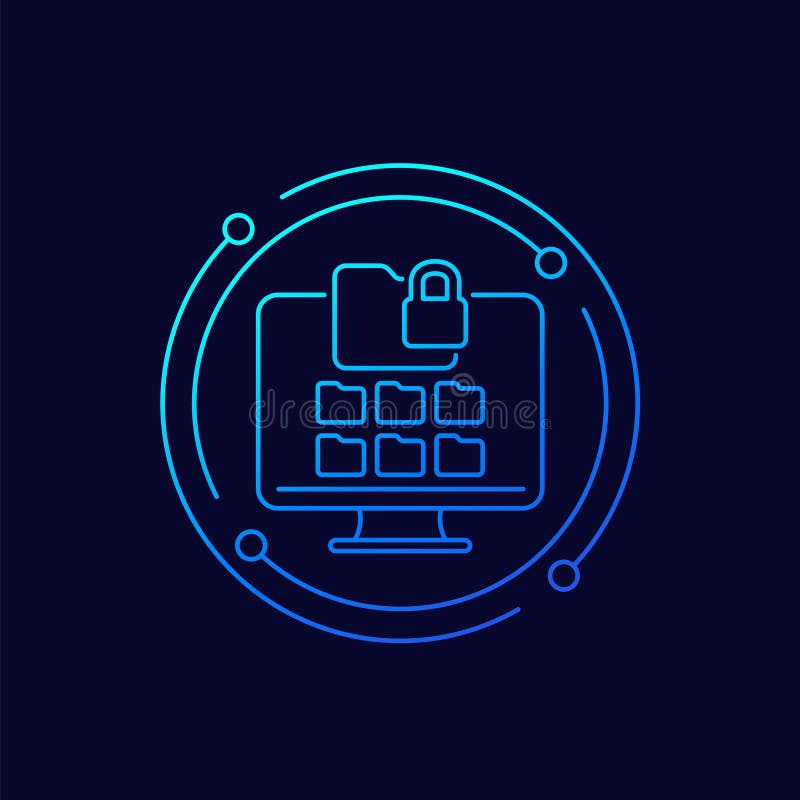 Locked Computer Icon Stock Illustrations – 6,039 Locked Computer Icon ...