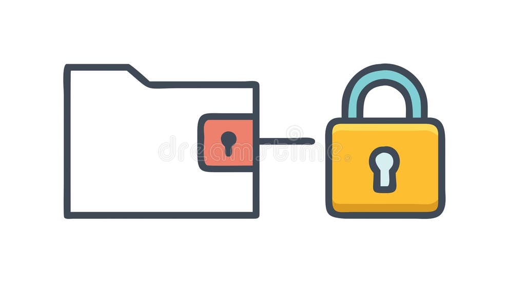 Locked File Icon Vector Stock Illustrations – 2,855 Locked File Icon ...
