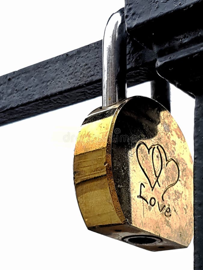 Locked stock image. Image of golden, love, true, bridge - 86257547