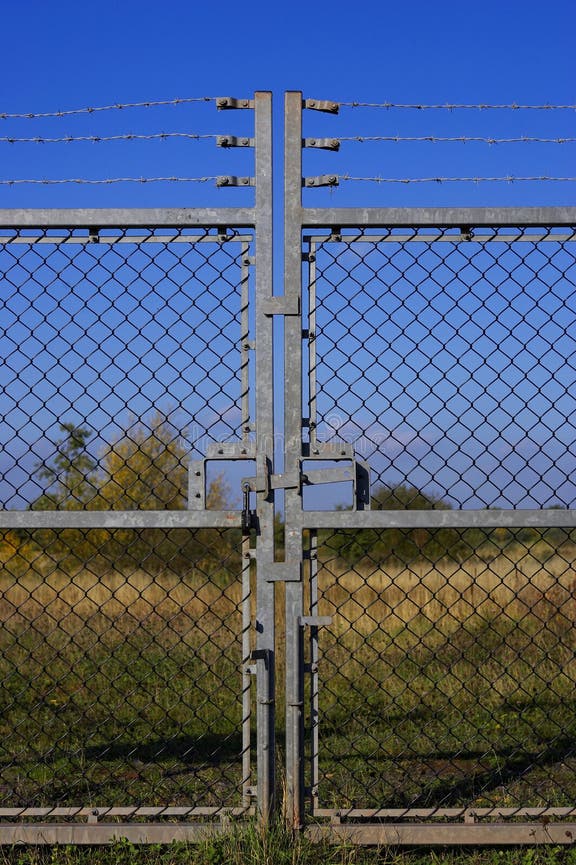 Locked gates stock image. Image of gate, frame, detail - 314991