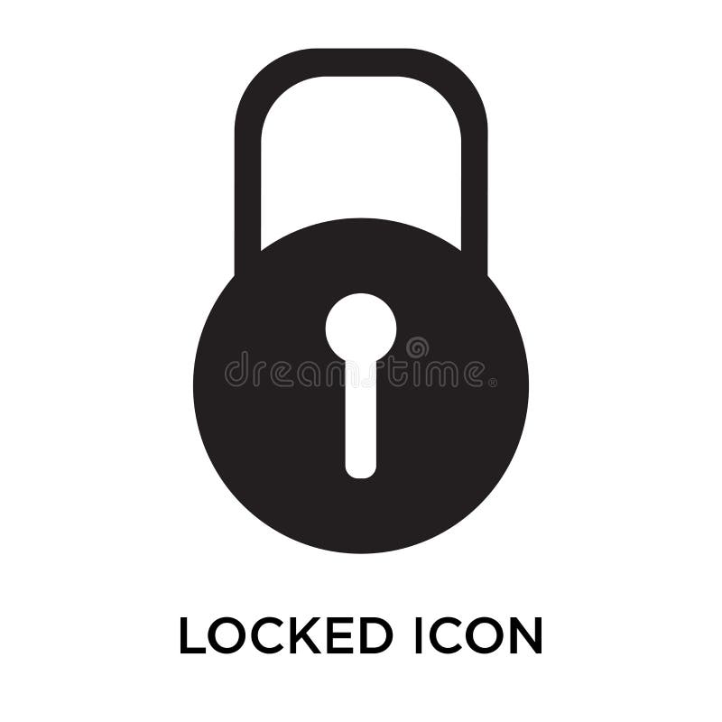 Locked Icon Vector Sign and Symbol Isolated on White Background, Locked ...