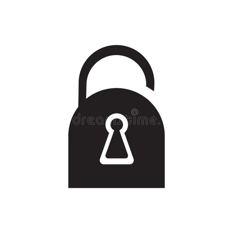 Locked Icon Vector Sign and Symbol Isolated on White Background, Locked ...