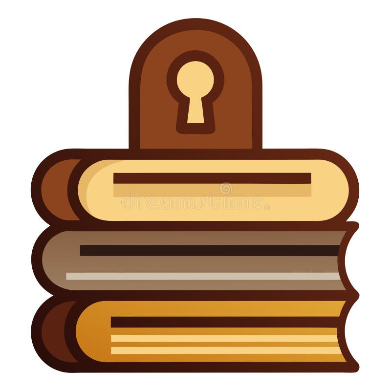Locked Knowledge: Books Secured with a Keyhole Metaphor, Conceptual ...