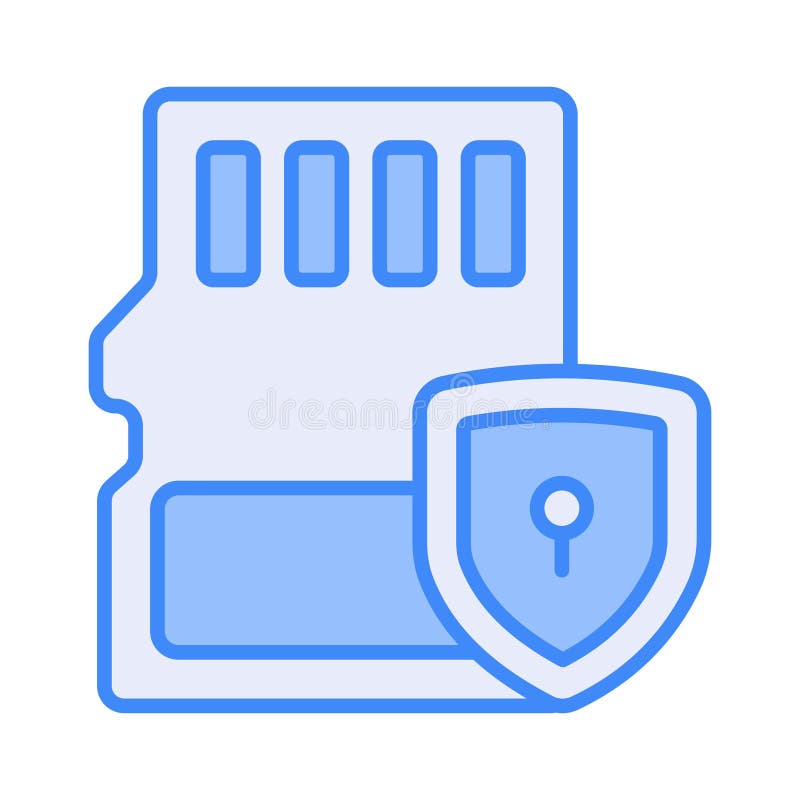 Security Chip, Protection and Security Vector Icons Set Cyber Computer ...