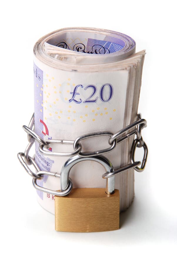 Locked Money - Financial Security Stock Image - Image of bills ...