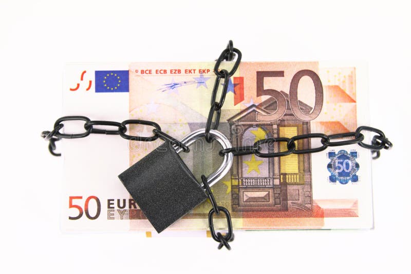 Locked Money - Financial Security Stock Image - Image of bills ...