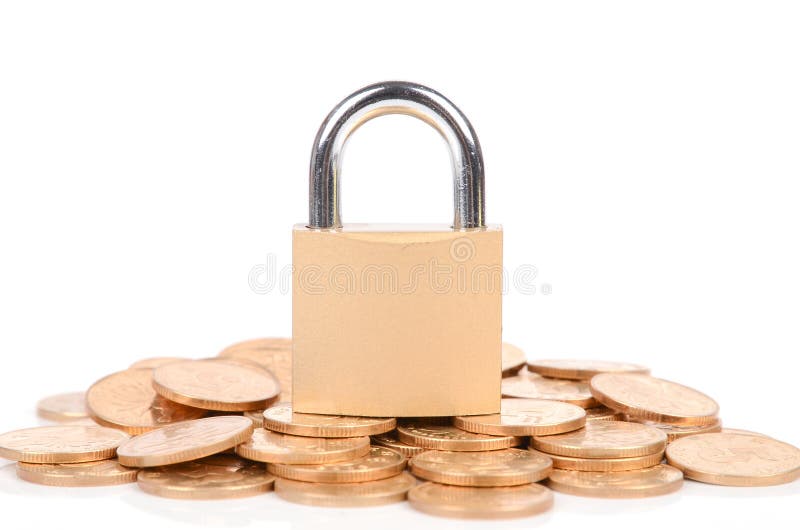 Locked Money with Keys stock photo. Image of bank, financial - 11373946