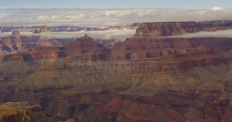 Grand Canyon Evening Clouds Forming Stock Video - Video of people ...