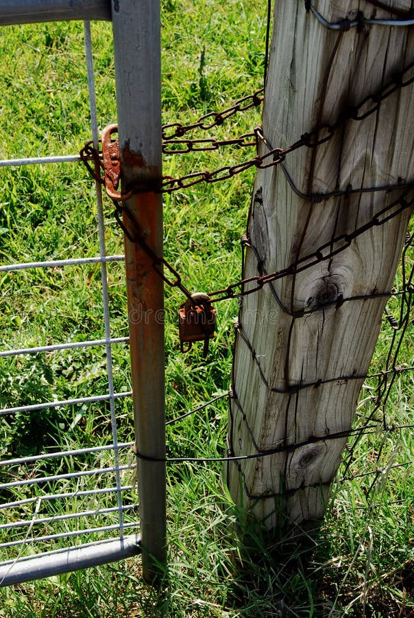 Locked Out No Trespassing stock image. Image of chain - 1205043