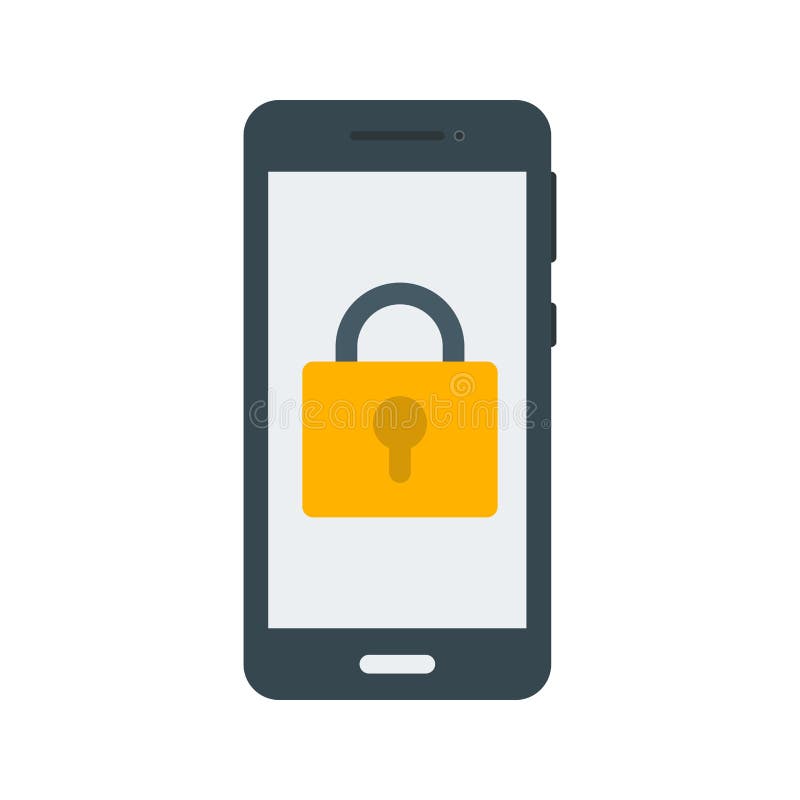 Locked Phone stock vector. Illustration of cellphone - 87486658