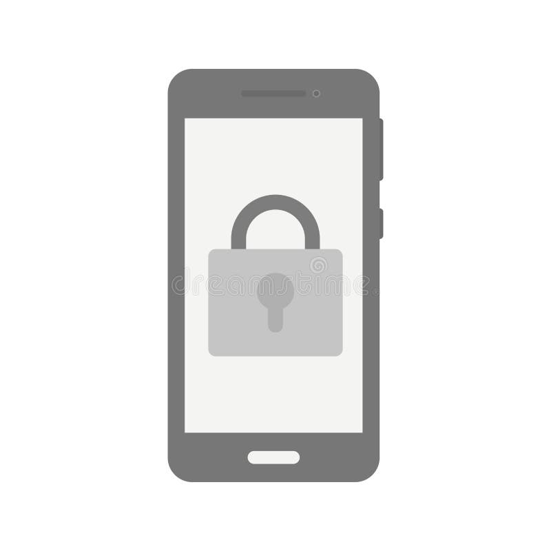 Locked Phone stock vector. Illustration of concept, lock - 88012856