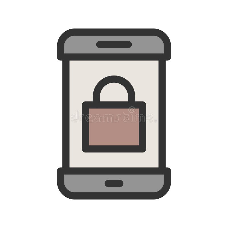 Locked Phone stock vector. Illustration of wallpaper - 94217334