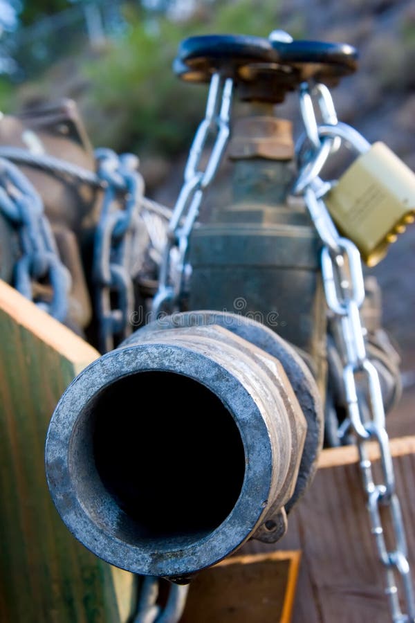 Locked Pipe stock image. Image of flange, nuts, lock, factory - 2734249