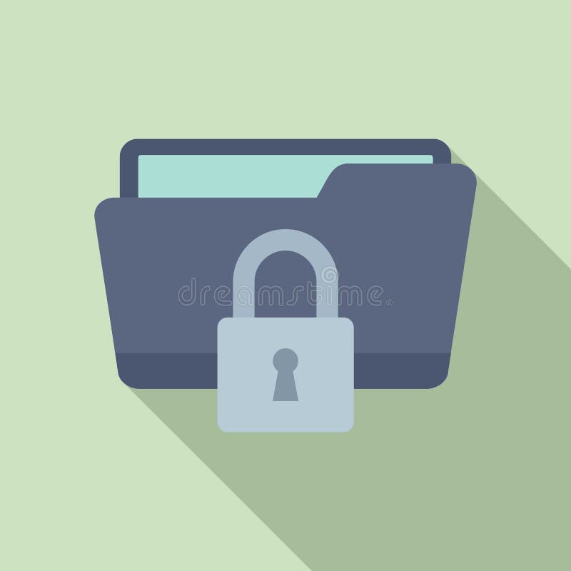 Secured Folder Icon Outline Vector. Data Information Stock Vector ... Secured Folder Icon Outline Vector. Data Information Stock Vector ...