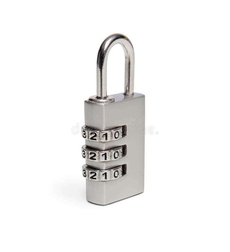 Silver Padlock stock photo. Image of password, security - 15079106