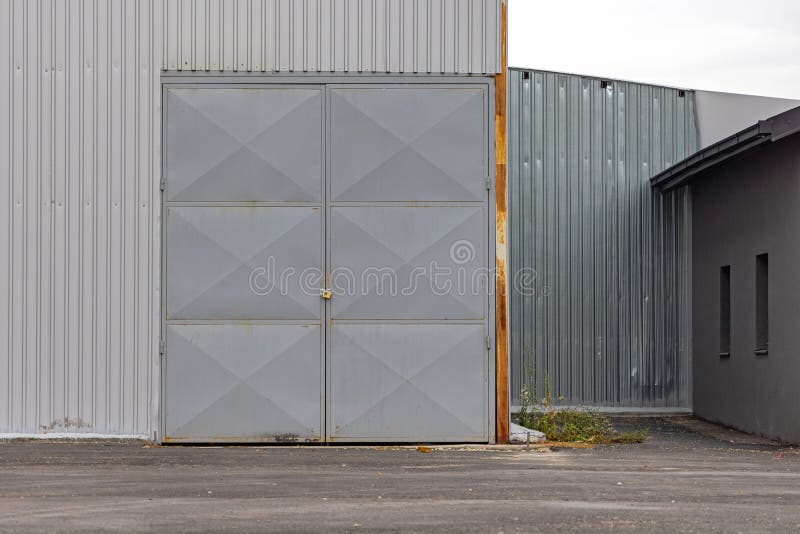 Locked Storage Doors stock photo. Image of 2021, grey - 235252324