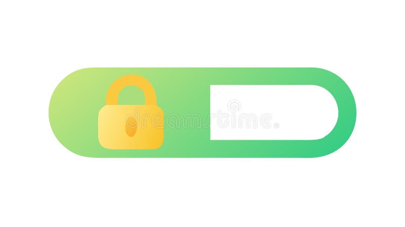 Locked Toggle Switch Icon Flat Design Setting Control, Vector Design ...