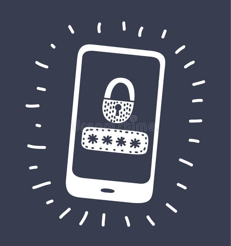 Locked, vector, password stock vector. Illustration of coded - 116363480