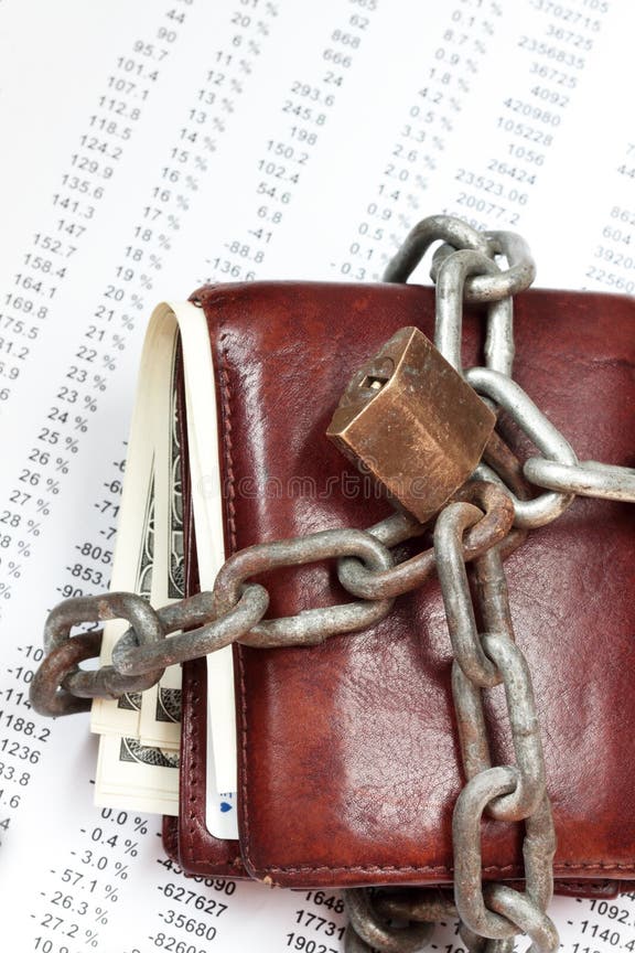 Locked wallet stock photo. Image of bills, concept, male - 16834914