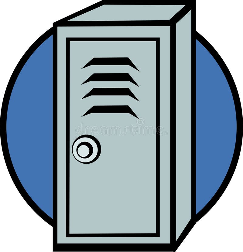 Locker stock vector. Illustration of bathroom, highschool - 2591179