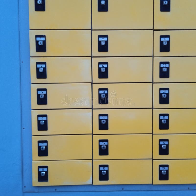 Locker in a Bank for Securing Money Stock Image - Image of credit ...