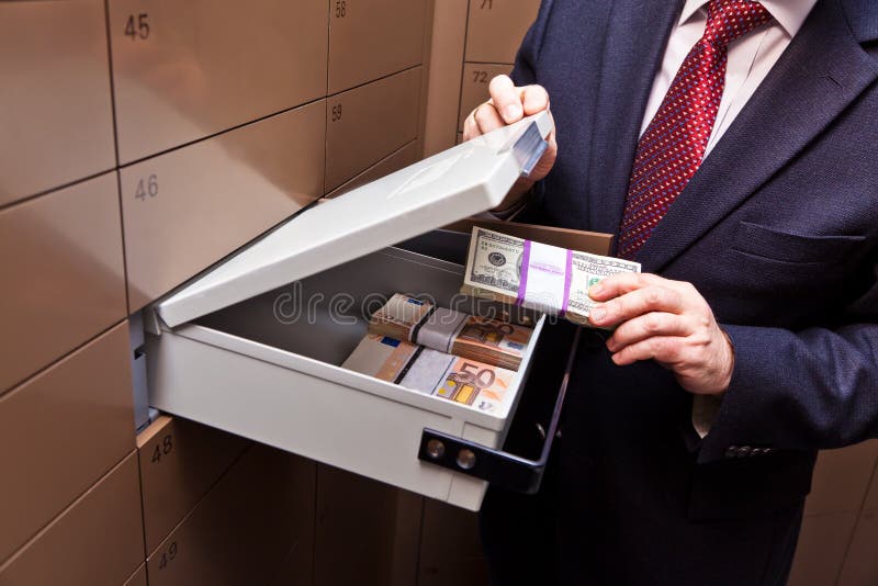 Locker in a bank vault stock photo. Image of economic - 18391282