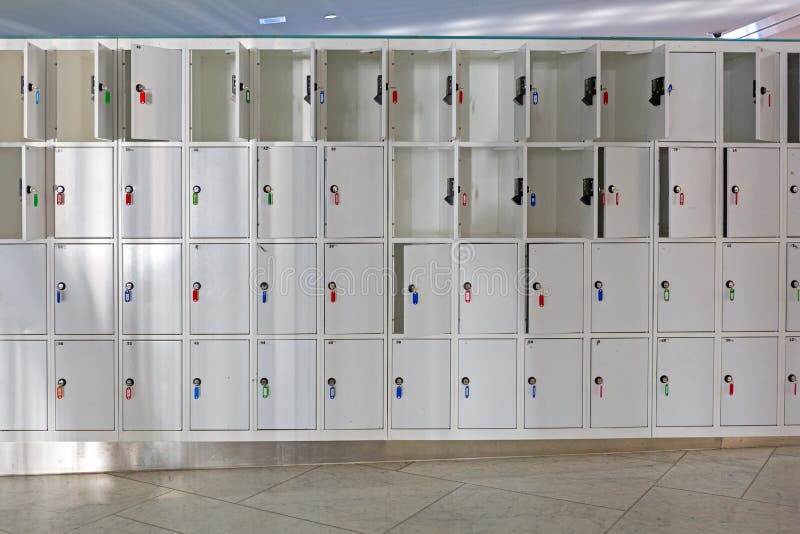 Locker Boxes Room stock photo. Image of lockers, scandinavia - 194679178