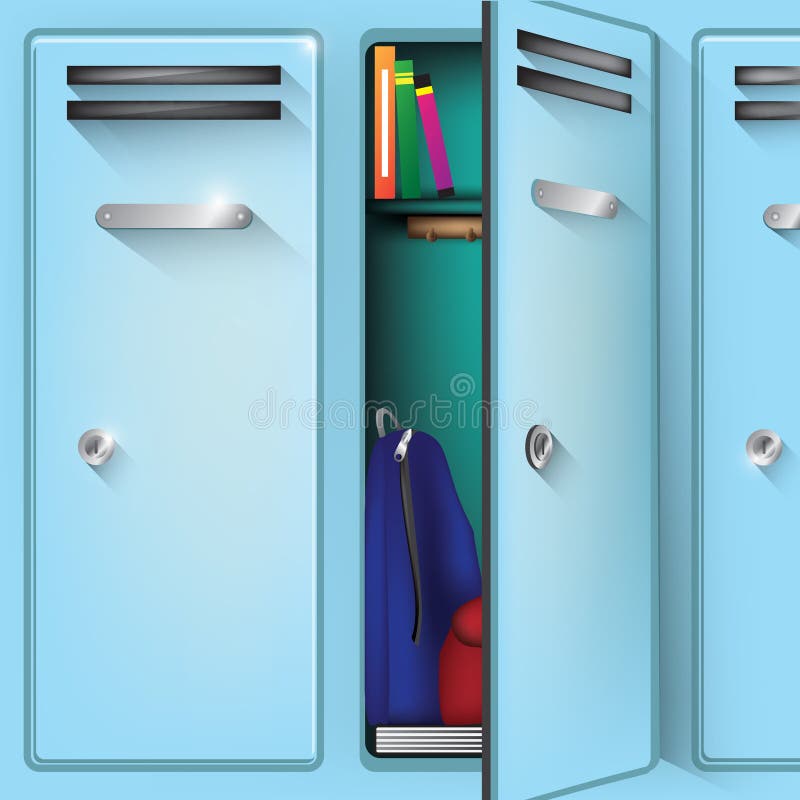 Locker Cabinet. Vector Illustration Decorative Design Stock Vector ...