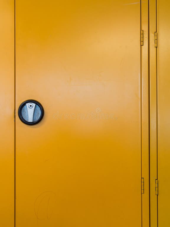 Locker door stock photo. Image of valuables, yellow, safe - 25754532