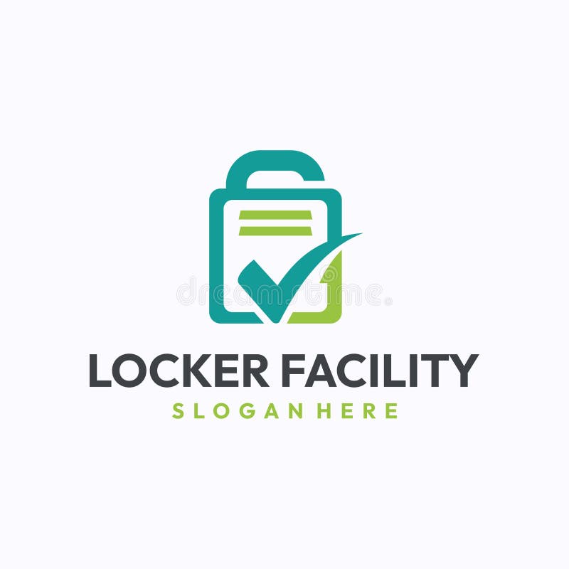 Locker Facility Logo Design Template Stock Vector - Illustration of ...