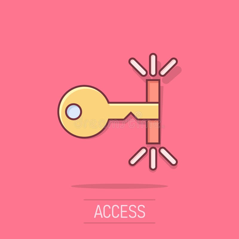 Locker Icon in Comic Style. Padlock Password Cartoon Vector ...