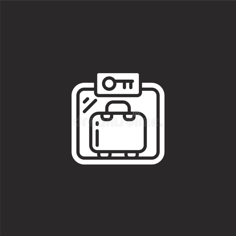 Locker Icon. Filled Locker Icon for Website Design and Mobile, App ...