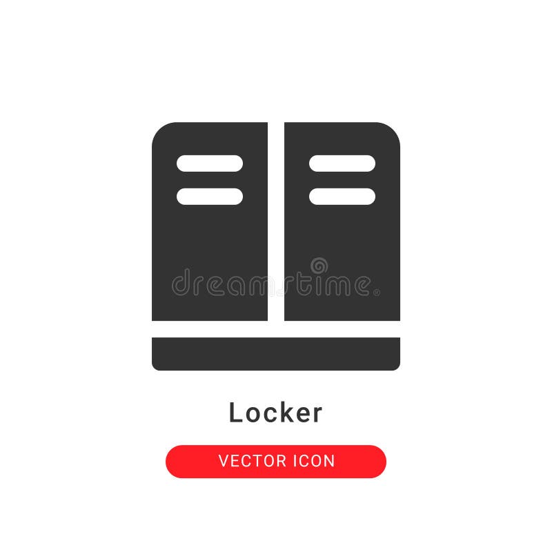 Locker Icon in Glyph Style. for Your Website Design and Logo Stock ...