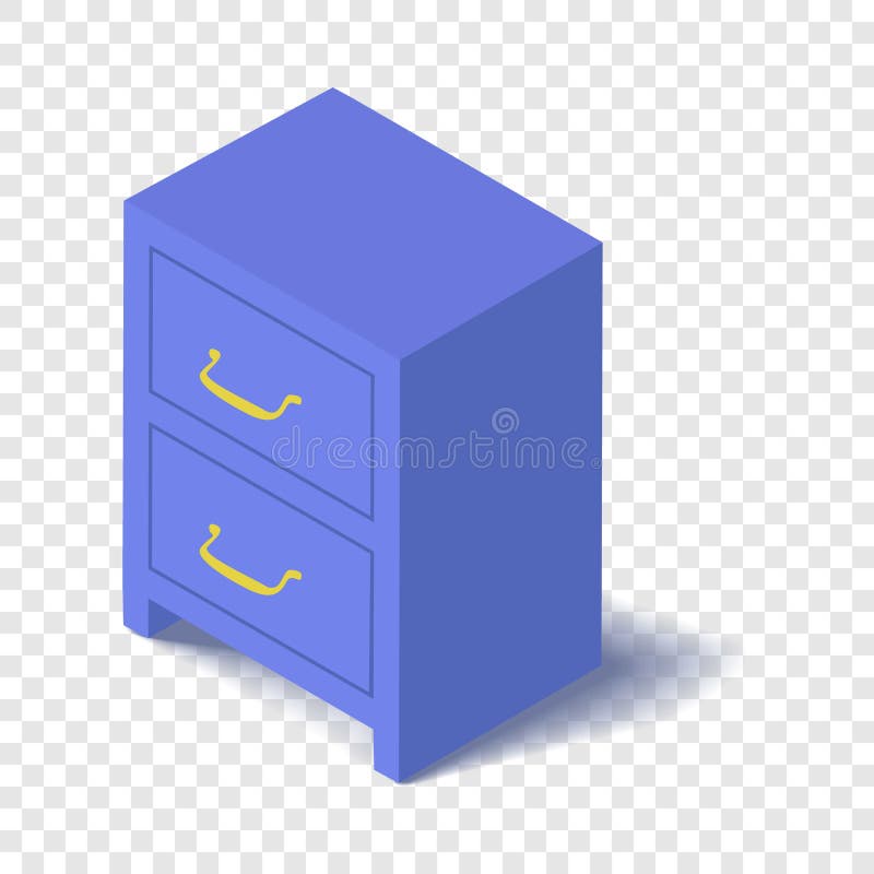 Locker Icon, Isometric 3d Style Stock Vector - Illustration of drawer ...