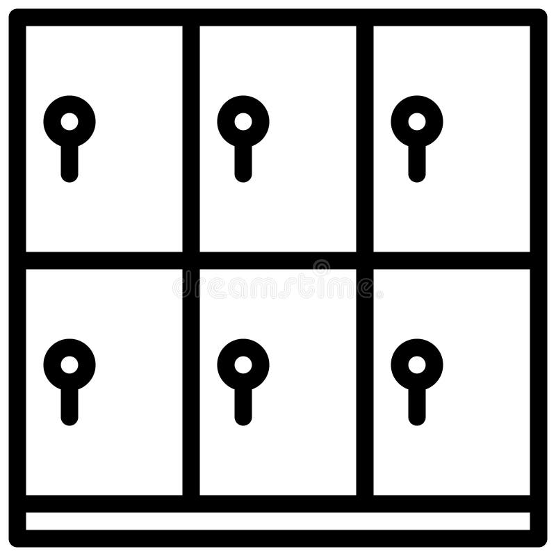 Locker Icon with Outline Style. Vector EPS10 Illustration Stock Vector ... Locker Icon with Outline Style. Vector EPS10 Illustration Stock Vector ...