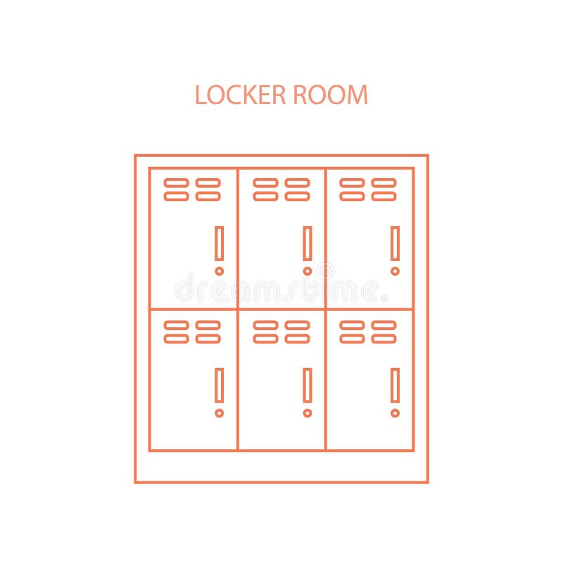 Locker icon set. stock vector. Illustration of athletics - 101537643