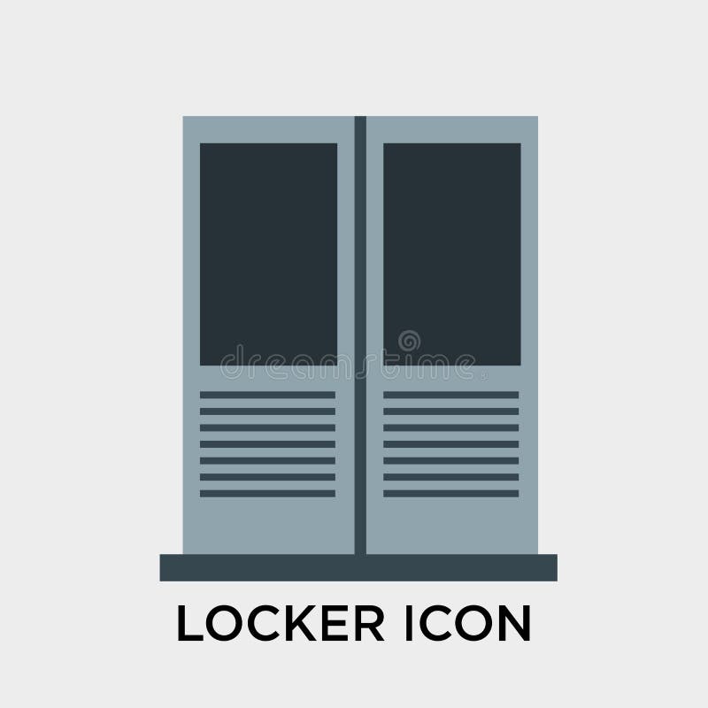Locker Icon Vector Sign and Symbol Isolated on White Background, Locker ...