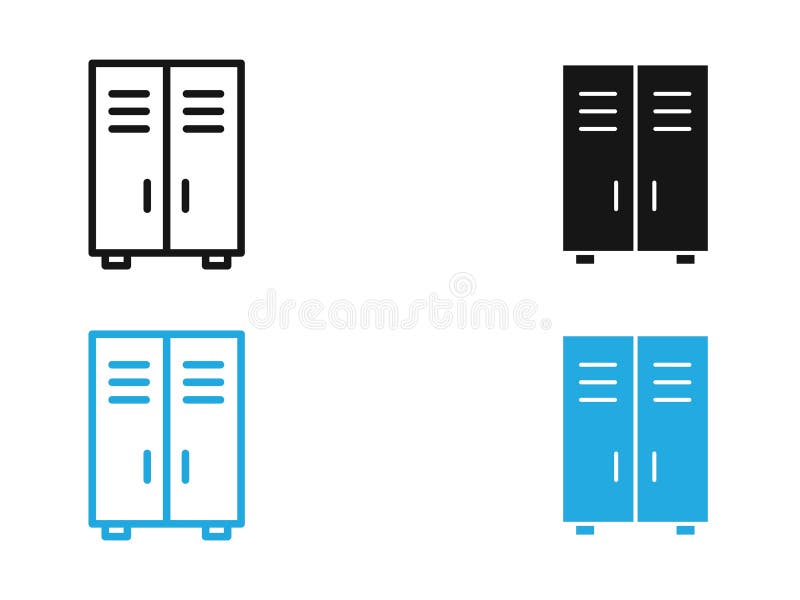 Locker icon vector stock vector. Illustration of editable - 336127581