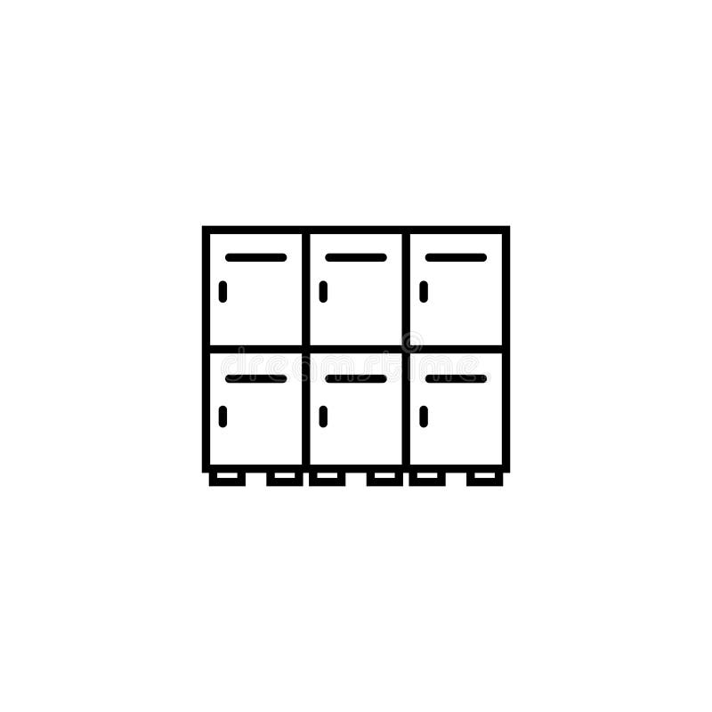Locker icon vector stock vector. Illustration of isolated - 288840223